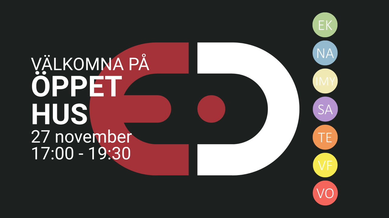 Öppet Hus 2025 - Erik Dahlbergsgymnasiet